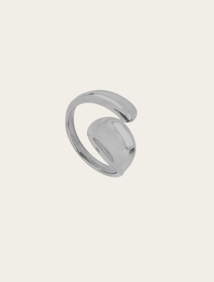 Cannes Gold Steel Ring | Deluem