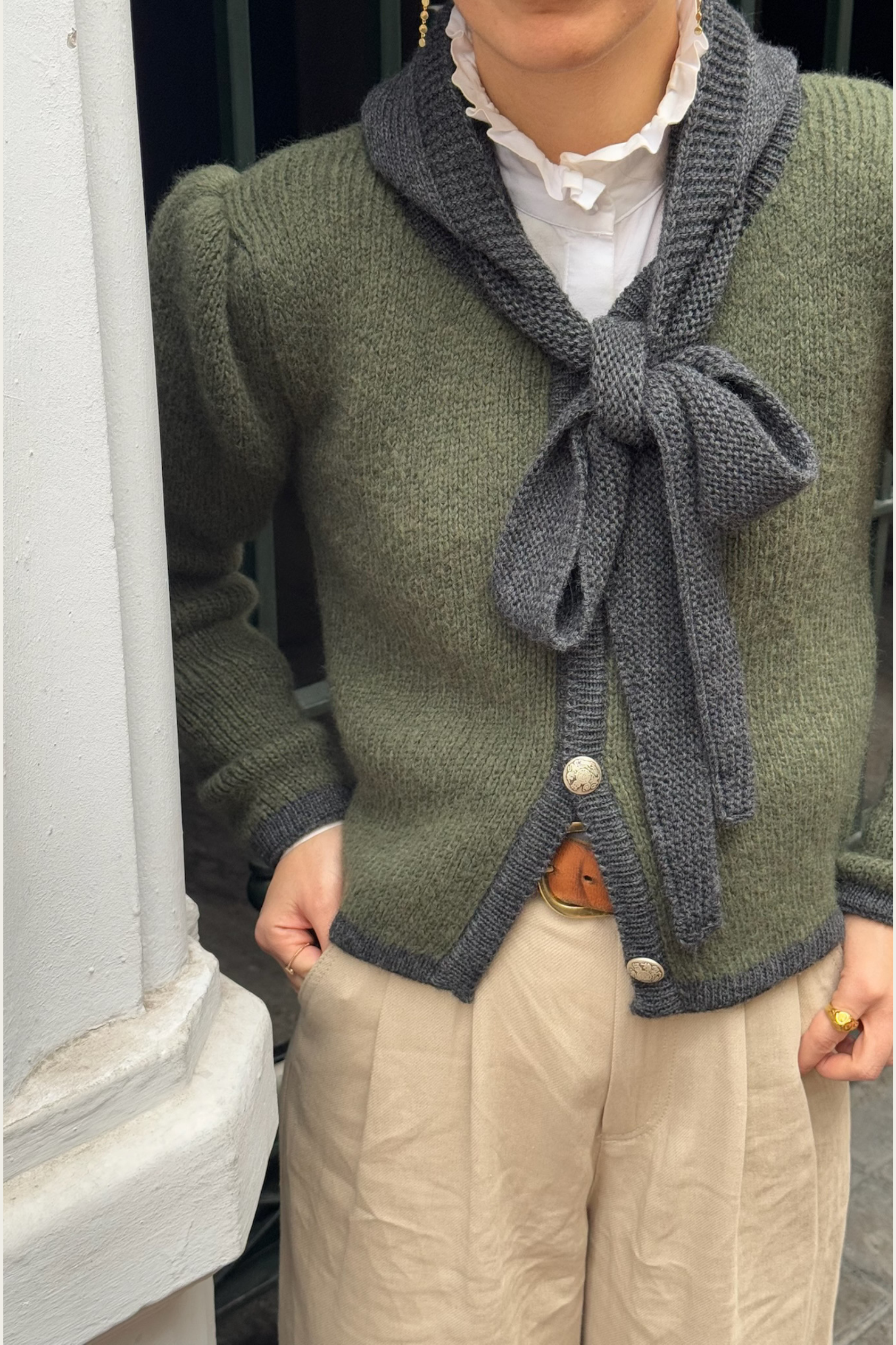 Chaqueta Margot - Green and Grey – Deluem