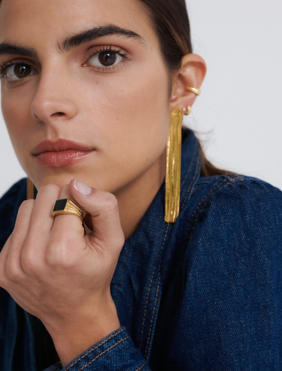 Loren steel ring | Deluem